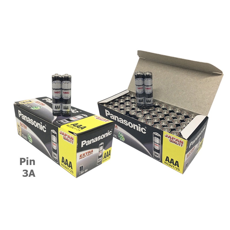[NHẬP KHẨU CHÍNH HÃNG] Hộp Pin Tiểu nhỏ AAA Panasonic 1.5V- Pin 3A cho ...