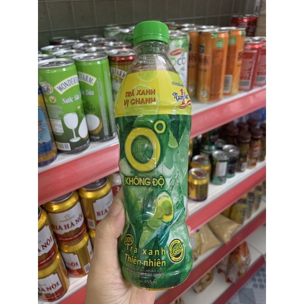 Chai trà xanh 0 độ hương chanh 455ml | Shopee Việt Nam