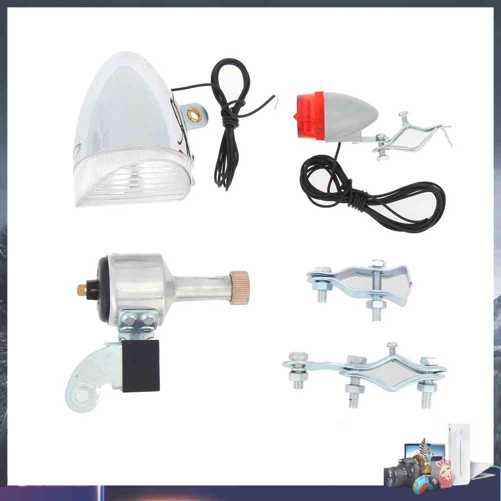 Bộ Đèn Pha Dynamo An Toàn Không Cần Pin Cho Xe Đạp | Shopee Việt Nam