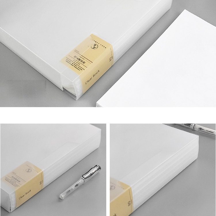 Bìa lá, File lá, Clear Book A4 trắng trong đủ kích cỡ 10/20/40/60/80 ...