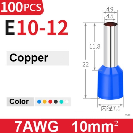 100 Đầu nối dây điện CNZG E6012 E1012 cách điện chuyên dụng | Shopee ...