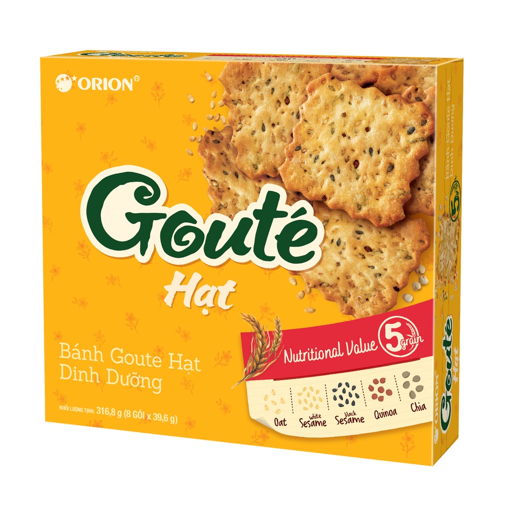 Bánh Orion Goute Hạt Dinh Dưỡng 316,8g | Shopee Việt Nam