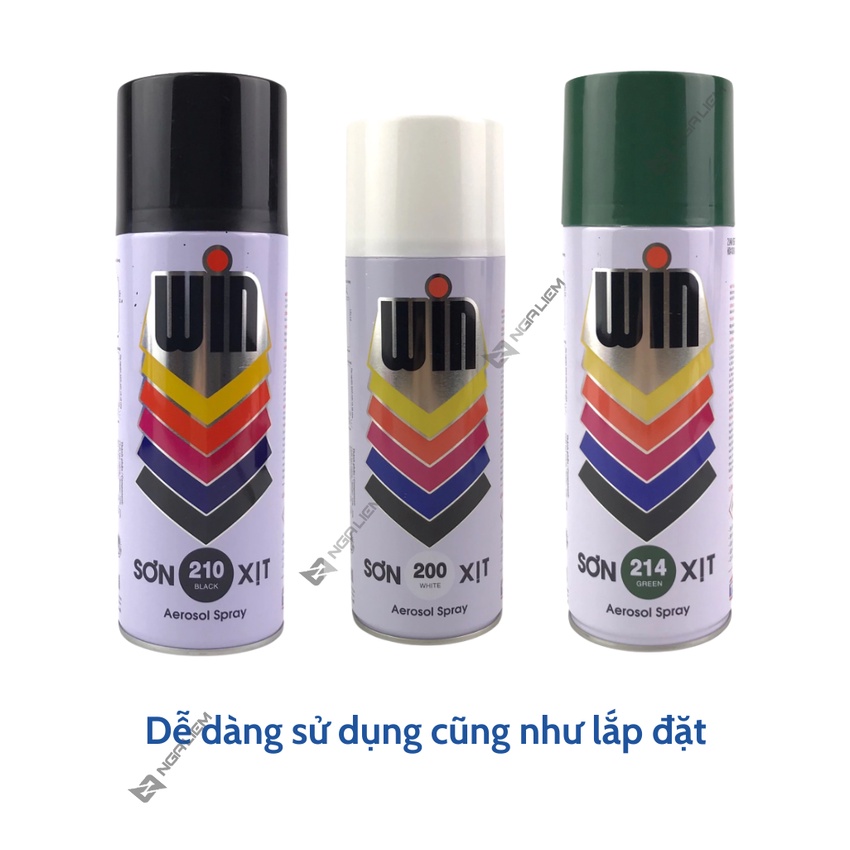 Sơn xịt WIN Spray Đủ Màu (400ml) [Hàng chính hãng nhà sản xuất ...