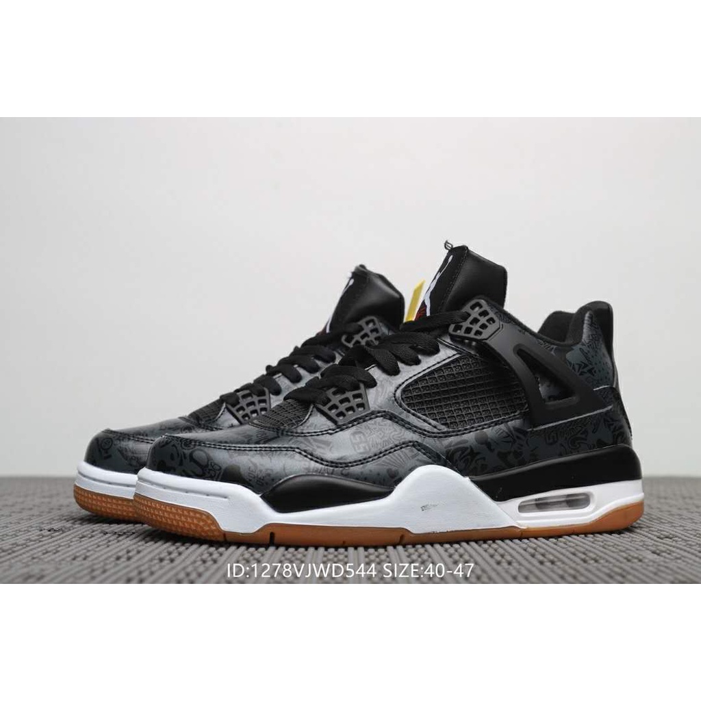 Giày Bóng Rổ jordan 4 generations aj4 air Dad 36-47 Màu Đen laser Thời ...