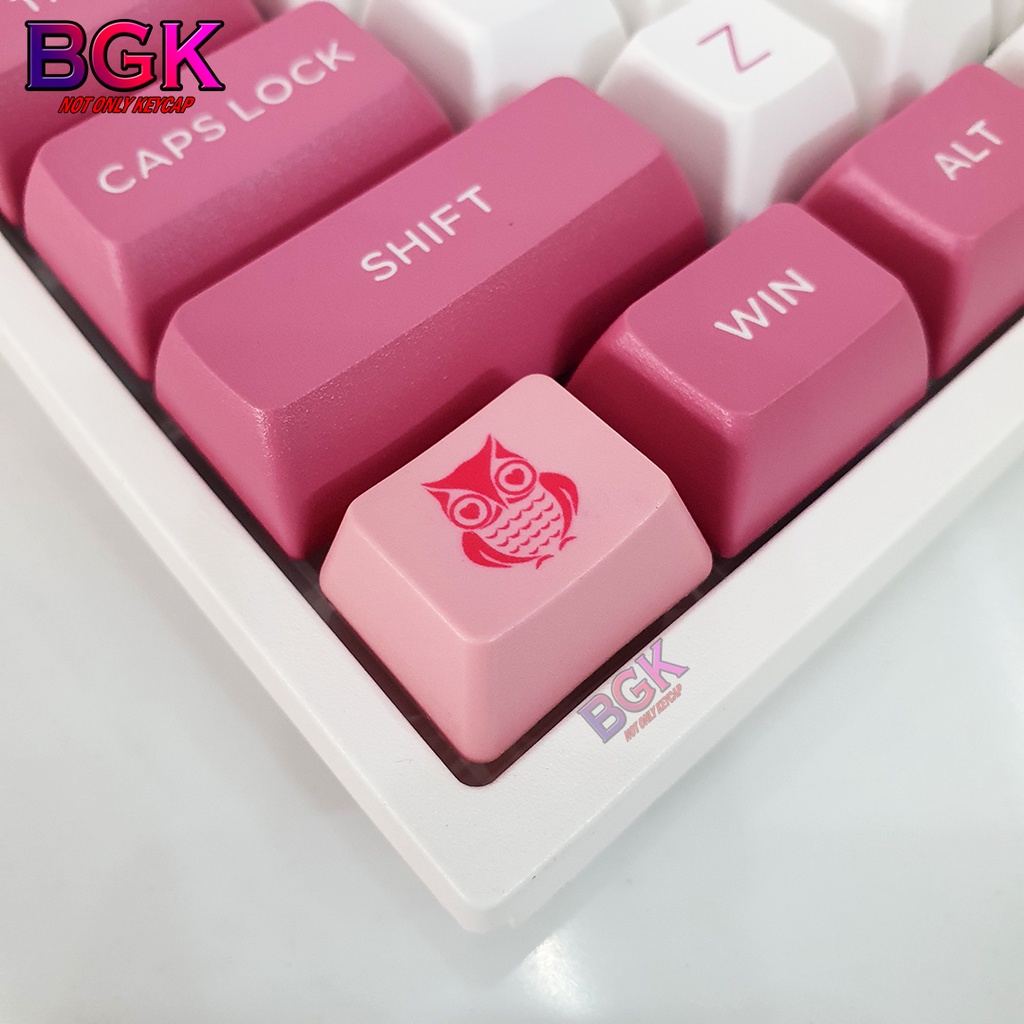 Keycap Lẻ Chủ Đề Nhật Bản OEM profile in dye sub Màu Hồng Nut Phím Cơ ...