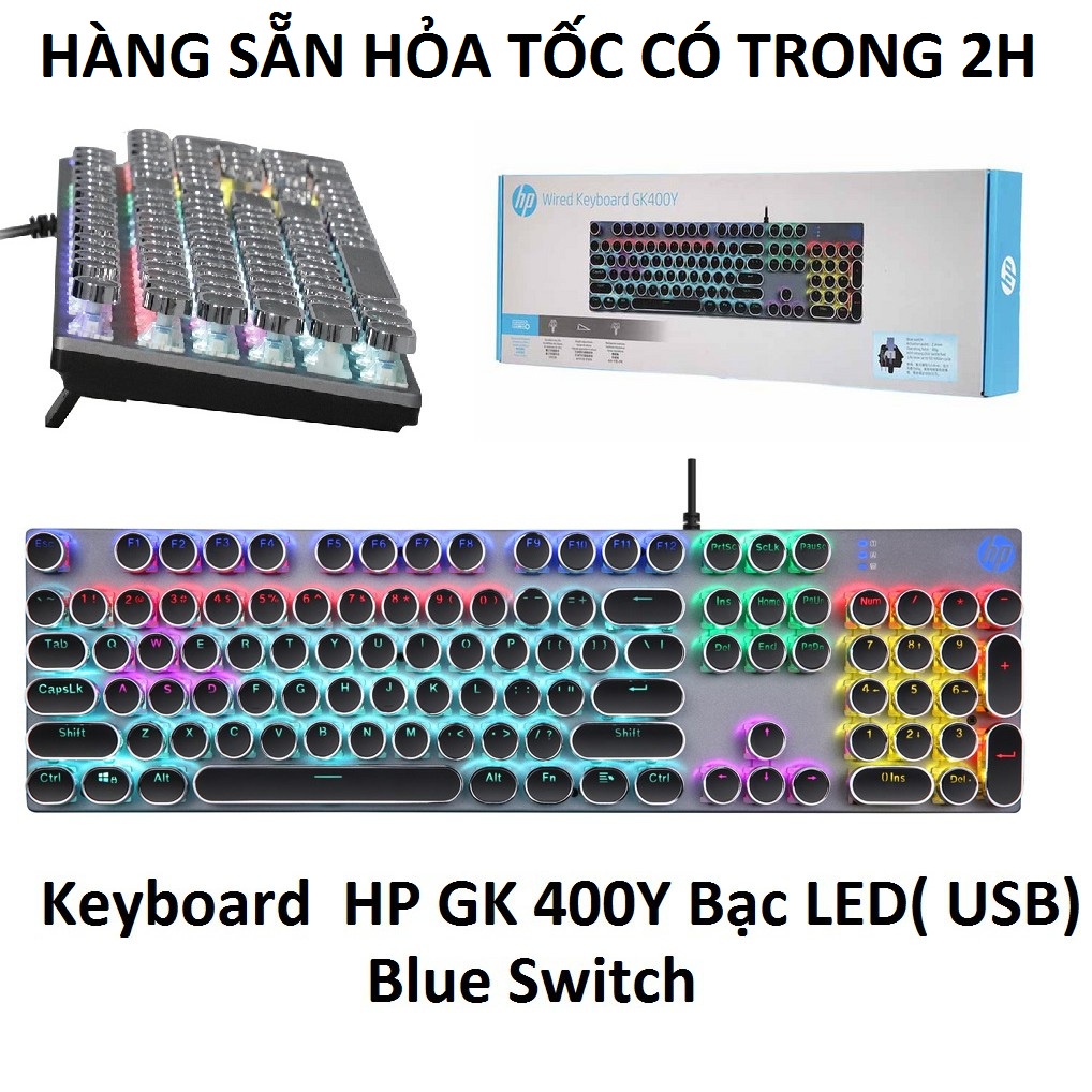 BÀN PHÍM CƠ VI TÍNH CÓ DÂY (USB) HP G9K 400Y LED ĐEN , W9K 400Y LED ...