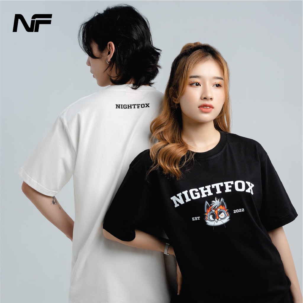 Áo phông, áo thun tay lỡ nam nữ unisex form rộng, localbrand Nightfox ...