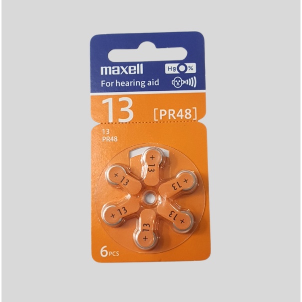 Pin Maxell 13+ / PR48 Pin máy trợ thính, máy nhéc tai, máy hỗ trợ thính lực. | Shopee Việt Nam