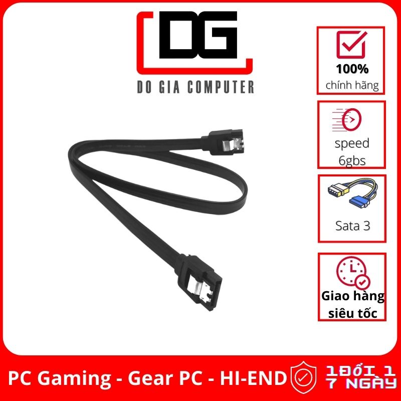 Dây cáp sata 3 dành cho ổ cứng HDD, SSD - Nãy kim loại - bóc máy ...