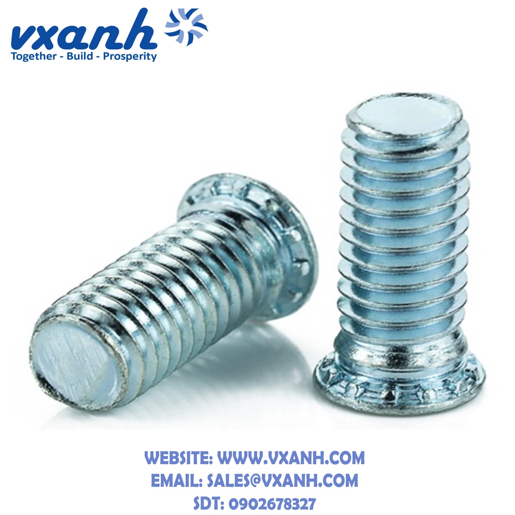 TRỤ REN TỰ GIỮ, TRỤ TÁN REN NGOÀI, BULONG ÉP, ỐC ÉP, TÁN ÉP TRỤ REN NGOÀI PEM THÉP 1018(FH) HỆ ...