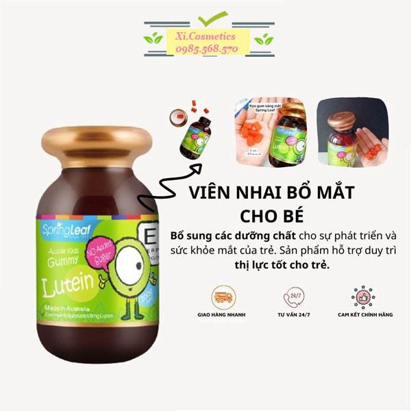 Kẹo Gum bổ mắt tăng cường thị lực cho bé từ 2 tuổi Springleaf Aussie ...