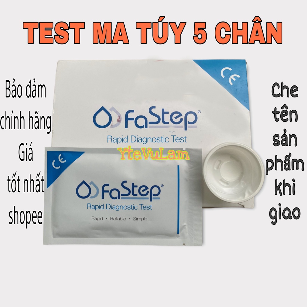 [CÓ HỎA TỐC]Que test thử ma túy 5 chân Fastep test nước tiểu tại nhà ...