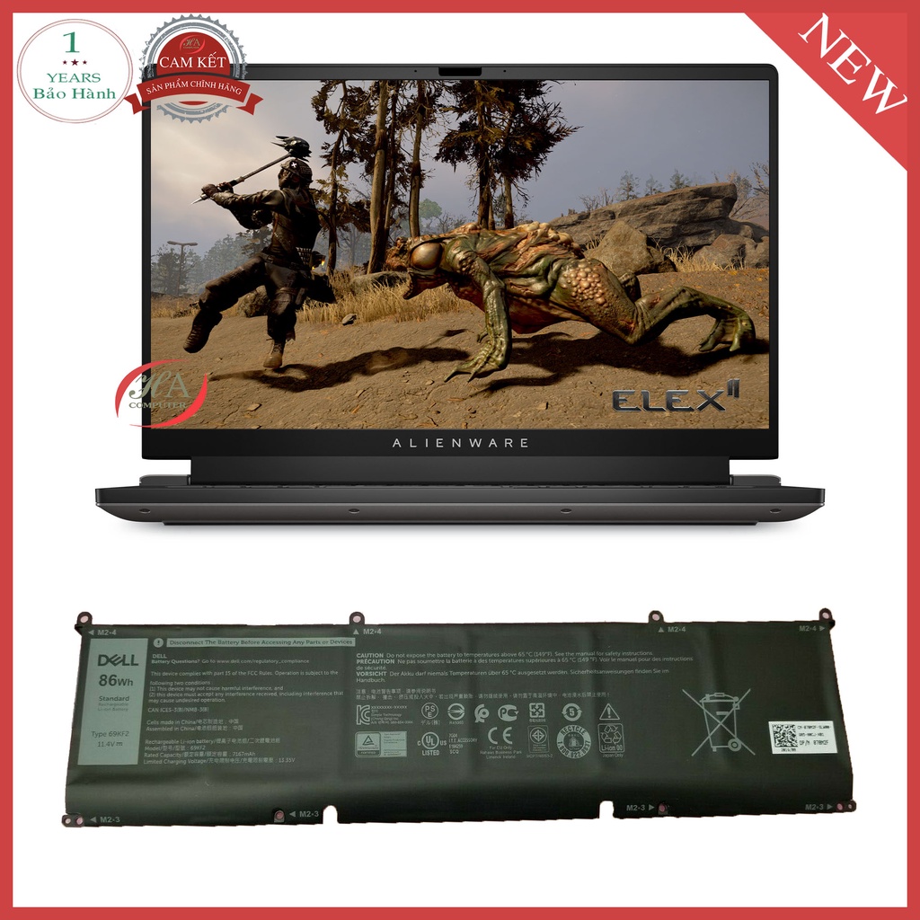 Pin dell Alienware m15 R7 AMD | Shopee Việt Nam