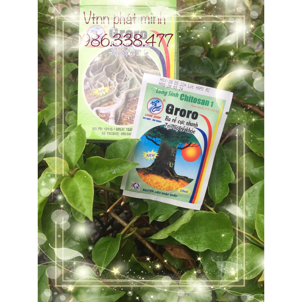 Phân bón kích ra rễ cực mạnh Groro Chitosan (gói 10ml) | Shopee Việt Nam