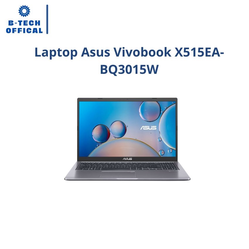 Laptop Asus Vivobook X515EA-BQ3015W/ Grey/ Intel Core i7-1165G7/ RAM 8GB/ 512GB SSD/ Intel Iris ...
