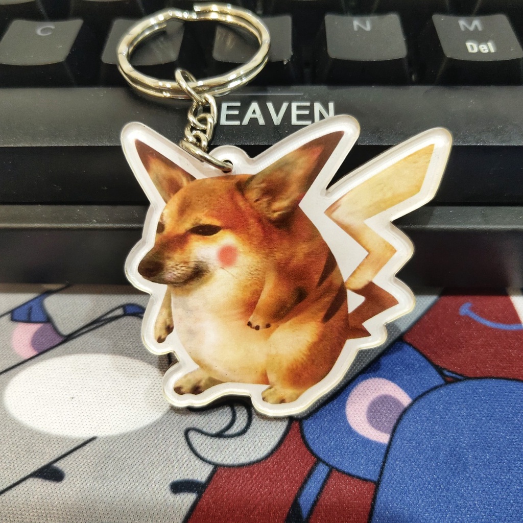 Móc khóa cheems meme shiba inu phong cách hài hước nhiều nhân vật treo ...
