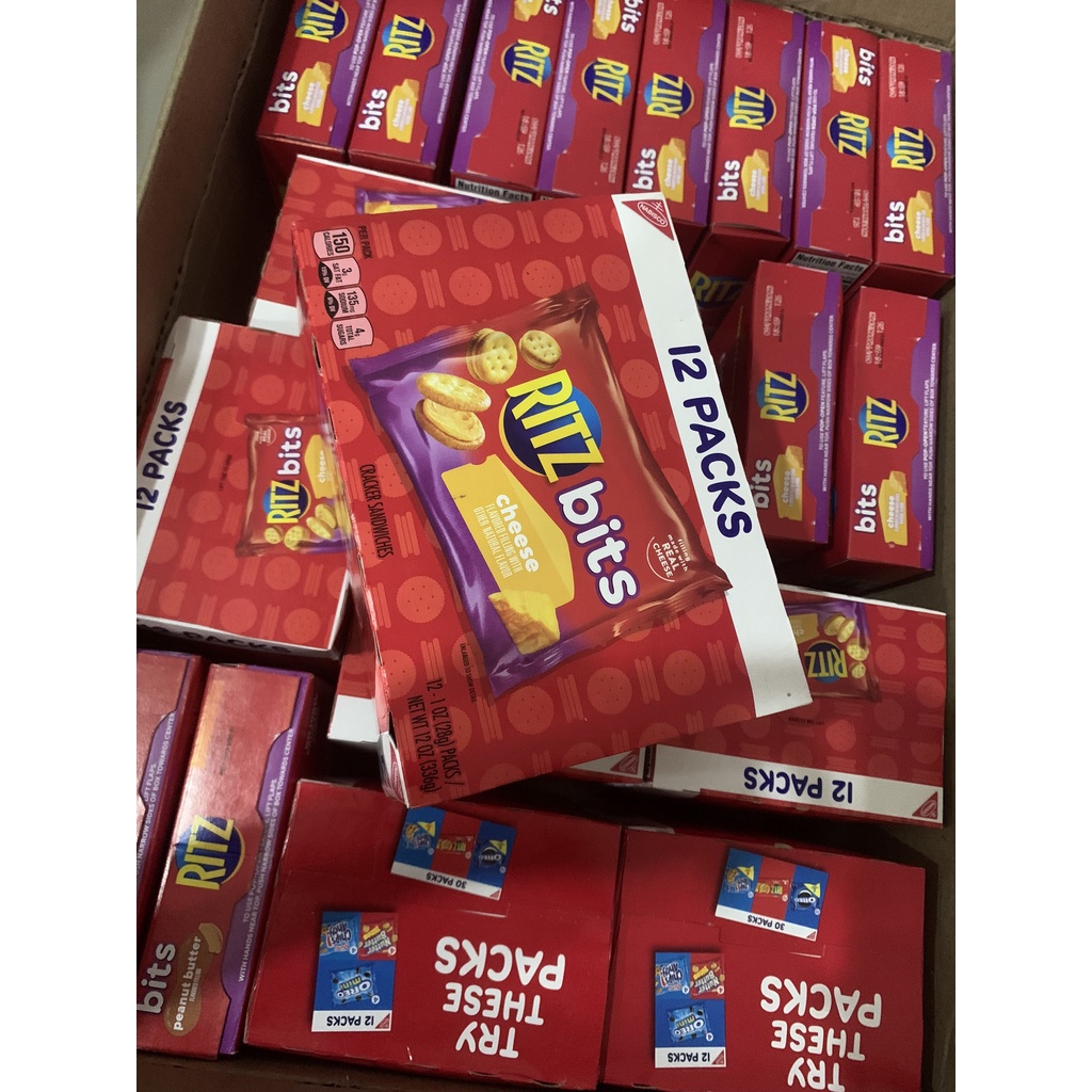 Bánh Ritz mini Ritz Bits Cheese mini Mỹ thùng 336g 12 gói | Shopee Việt Nam