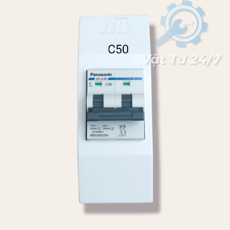 Cầu dao CB tự động Panasonic Atomat loại 2 cực Có Hộp bảo vệ- CB 2 tép ...