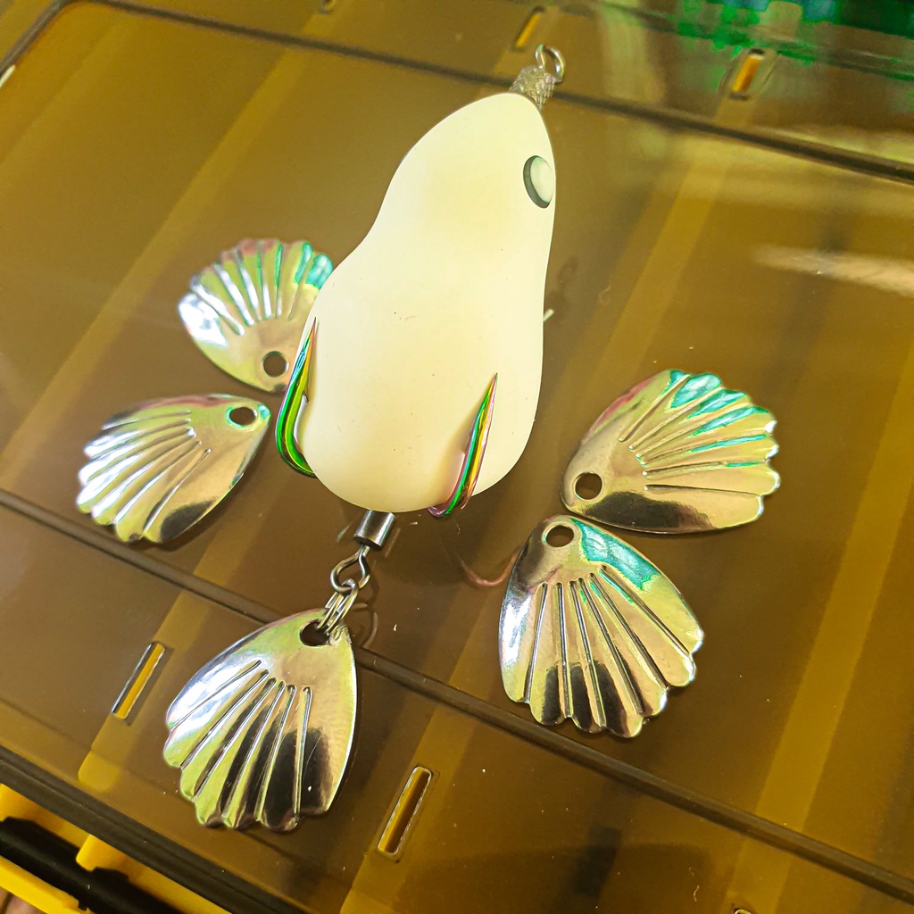 Nhái hơi TITANIUM thìa quạt, mồi giả câu lure siêu nhạy SIZE 7G 10G | 3 ...