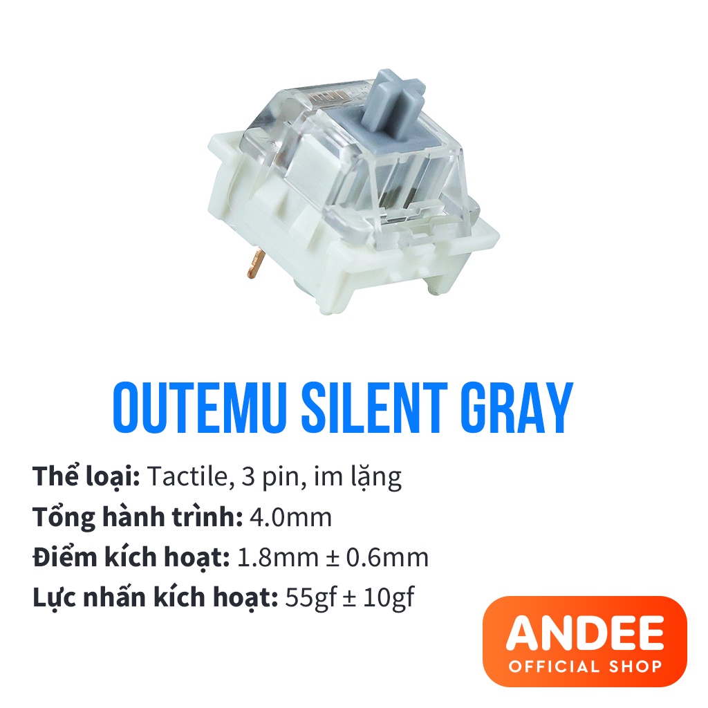 Outemu Silent Switch bán lẻ công tắc phím cơ im lặng giá rẻ 3 pin 5 pin ...