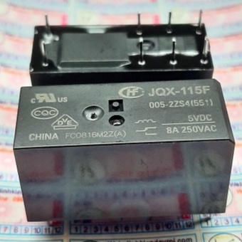 RELAY ROLE HF115F-005-2ZS4 HF/JQX-115F-005-2ZS4 8 chân 8A 250VAC cuộn dây 5V 12x15x30mm | Shopee ...