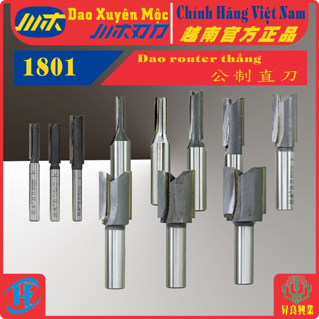 Mũi Dao Router Thẳng 1/4", Xuyên Mộc 1801 - Hàng Chính Hãng | Shopee ...