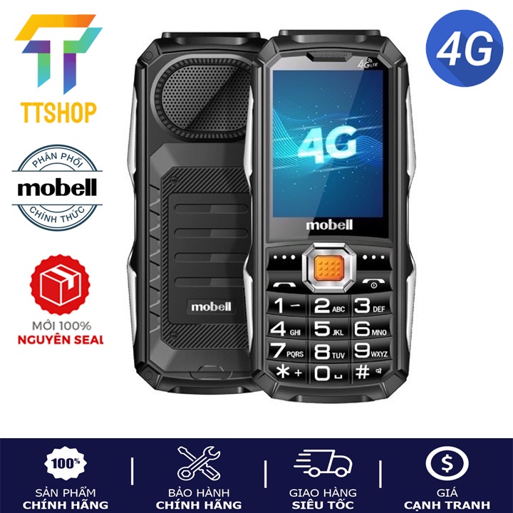 Điện thoại Mobell Rock 4 4G Loa to , Pin khủng , Mới Nguyên hộp - Bảo ...