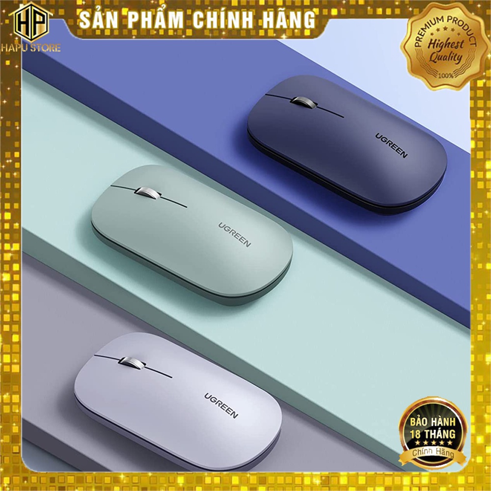 Chuột không dây 2.4G Ugreen 90372 Silent Click 4000 DPI chính hãng ...
