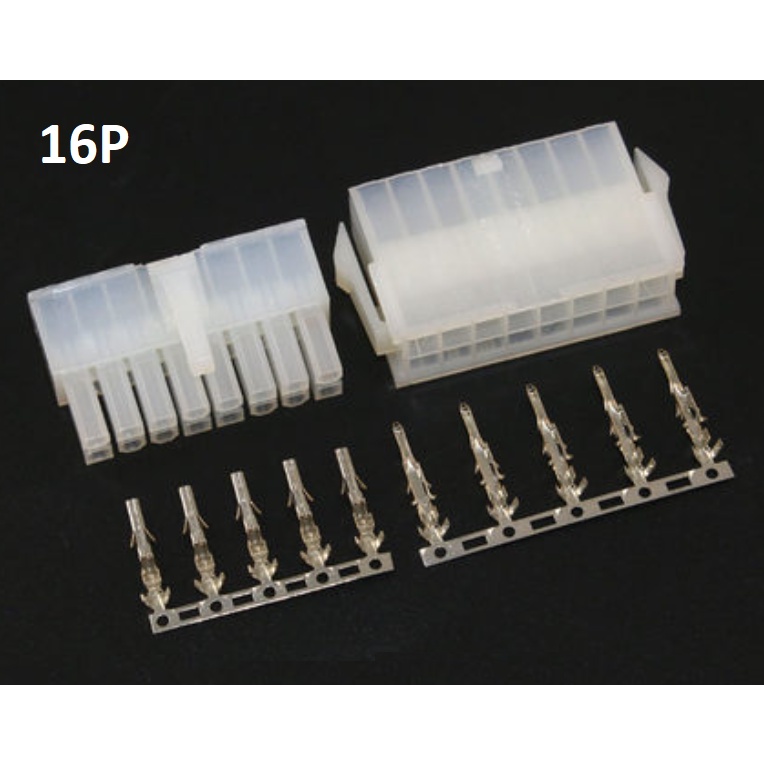 KO DÂY - Bộ Đầu nối đực cái 5557-5559 4.2mm màu trắng (giá đã gồm cos) (2P 3P 4P 5P 6P 8P 10P ...