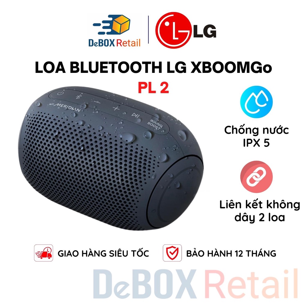 Loa Bluetooth Di Động LG XBOOMGo PL2 (Xanh Đen) - Hàng Chính Hãng - Bảo ...