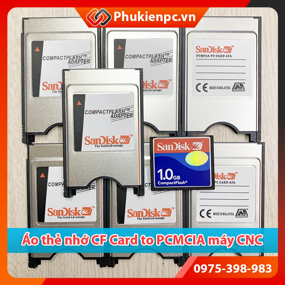 Đầu đọc PCMCIA 68pin (thẻ nhớ CF Card sang PCMCIA) cho máy CNC | Shopee ...