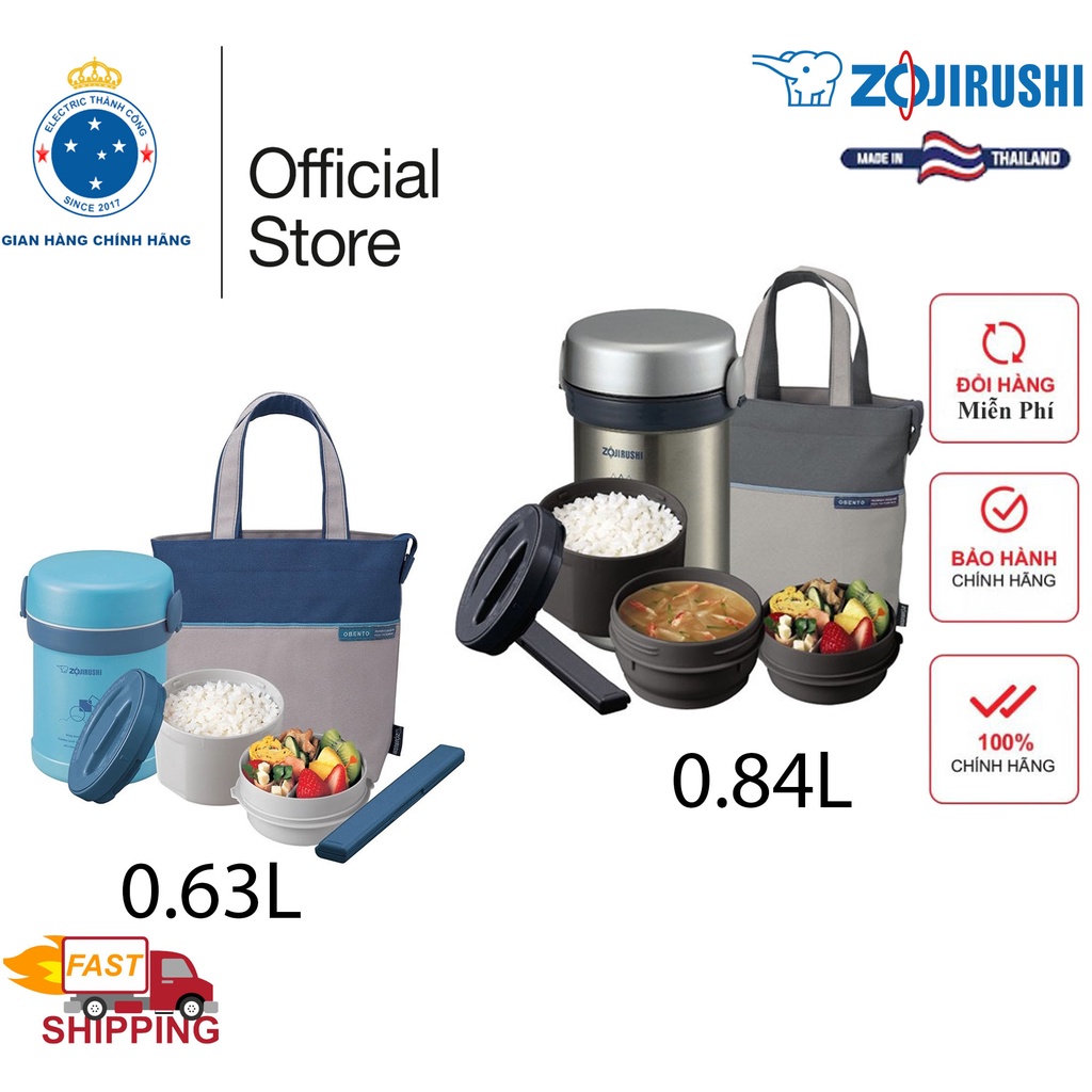 Hộp cơm trưa giữ nhiệt Thái Lan có túi đựng Zojirushi 2 ngăn và 3 ngăn | Shopee Việt Nam