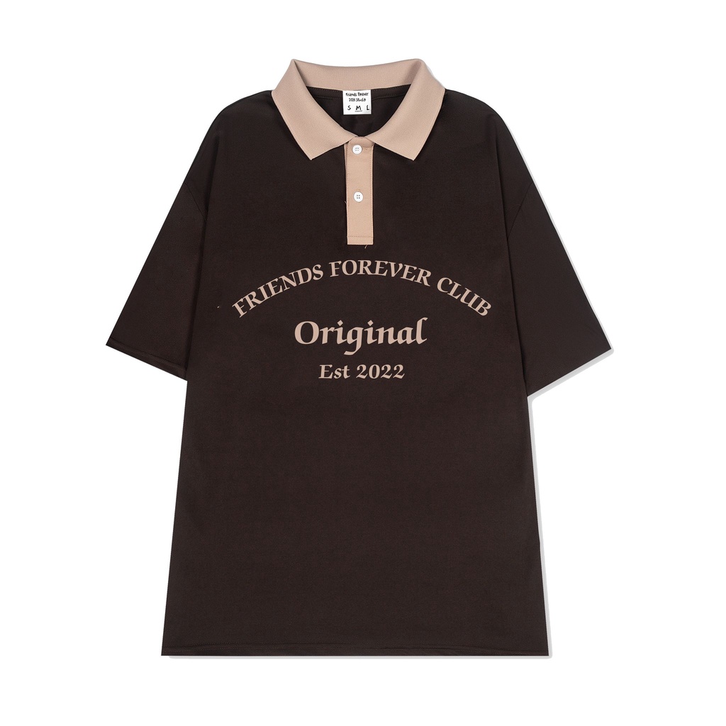 ÁO THUN FF FORM RỘNG POLO FRIENDS FOREVER CLUB ORIGINAL, VẢI THUN 2 ...