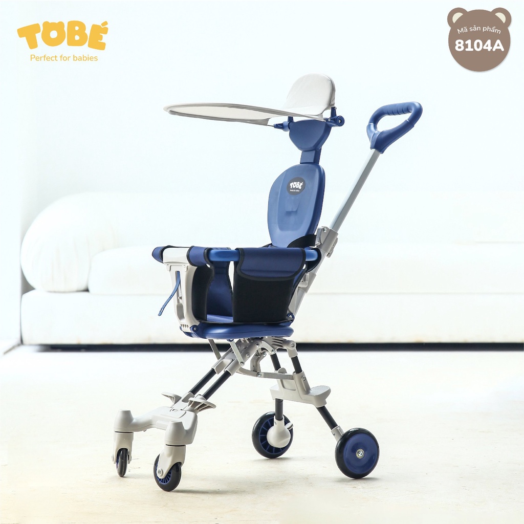 Xe đẩy Olwen Plus Tobé đảo chiều, gấp gọn có đệm và mái che tiện lợi ...