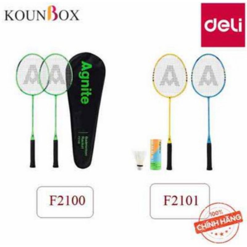 Bộ 2 vợt cầu lông Deli chính hãng F2100/F2101 | Shopee Việt Nam
