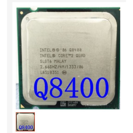 Cpu Q8400 socket 775 cho máy tính để bàn Q6600 Q8400 Q9500 | Shopee ...