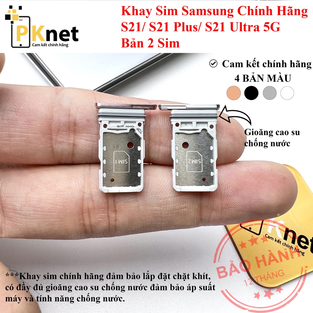Khay sim Samsung S21 Ultra 5G/ S21 Plus/ S21 Chính Hãng [ Bản 2 sim, Đủ ...