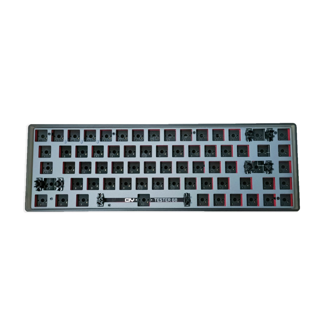 Bộ kit bàn phím cơ Tester68 CIY GK68 kết nối wireless, Bluetooth 5.0 ...