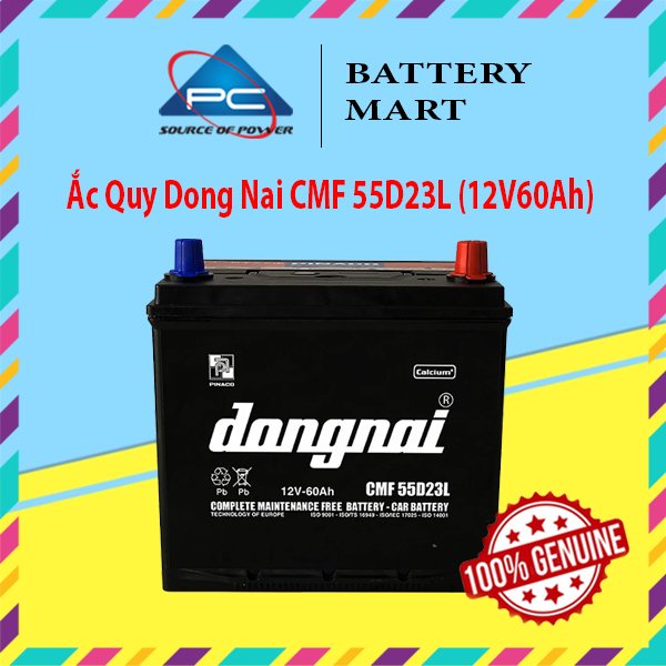 Bình Ắc Quy 12V-60AH, Ắc Quy DONGNAI CMF 55D23L/R | Shopee Việt Nam