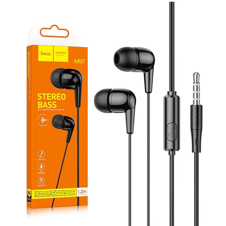 Tai Nghe Có Dây HOCO M97, Tai Nghe Nhét Tai Có Mic Chân 3.5mm Dài 1m2 ...