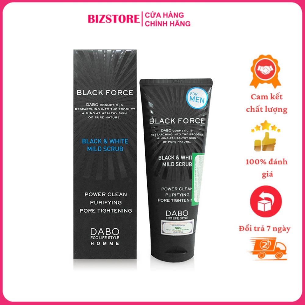 Sữa rửa mặt dành cho nam ngăn ngừa mụn cao cấp Dabo Black Force nhập ...