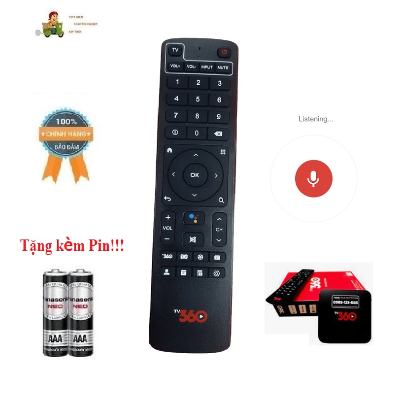 Remote Điều khiển giọng nói đầu thu Viettel TV360 - Hàng chính hãng ...