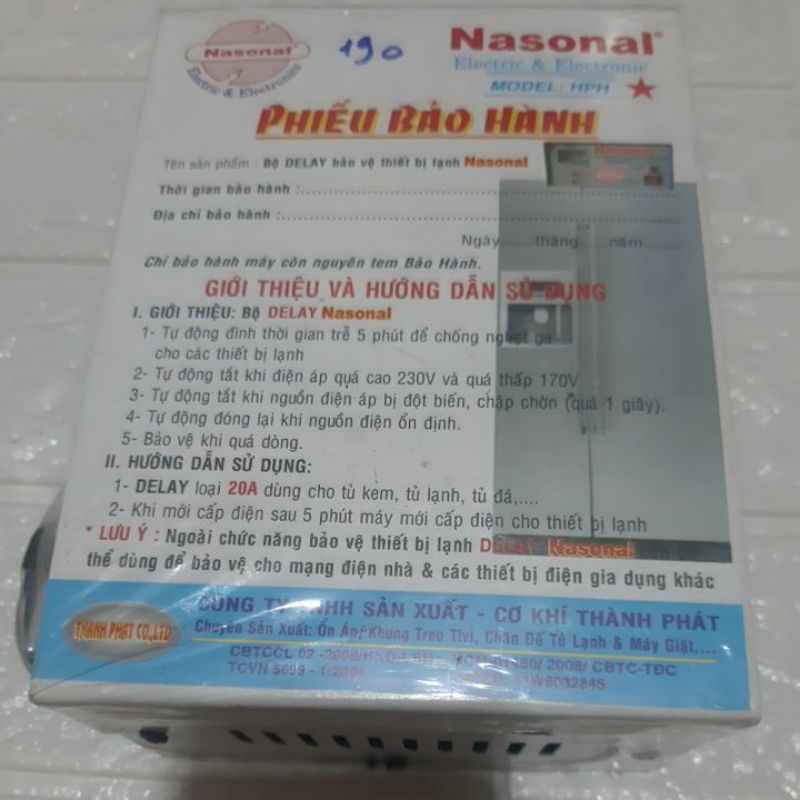 bảo vệ thiết bị lạnh bộ delay nasonal | Shopee Việt Nam
