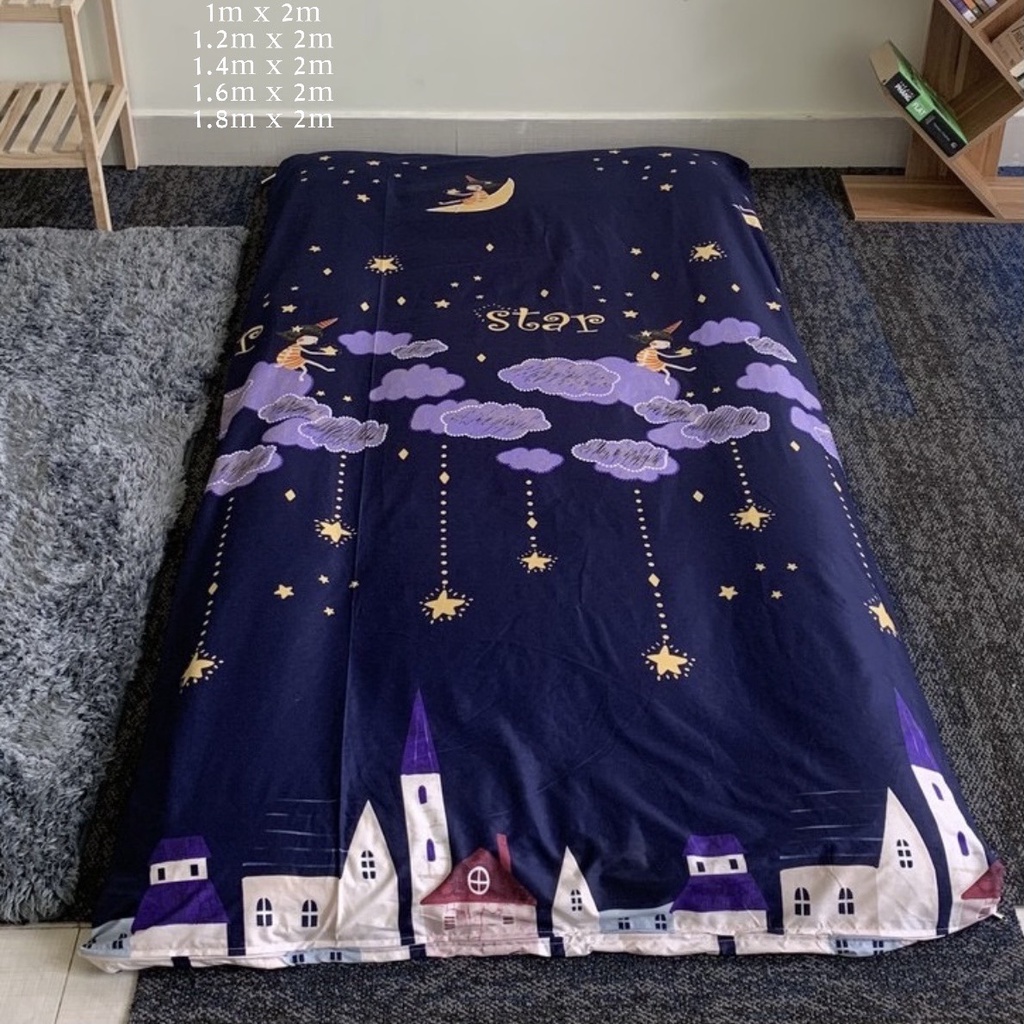 Drap Nệm Topper, Áo Đệm 2 Mặt Có Khoá Kéo Size 1m x 2m, 1m2 x 2m, 1m4 x ...