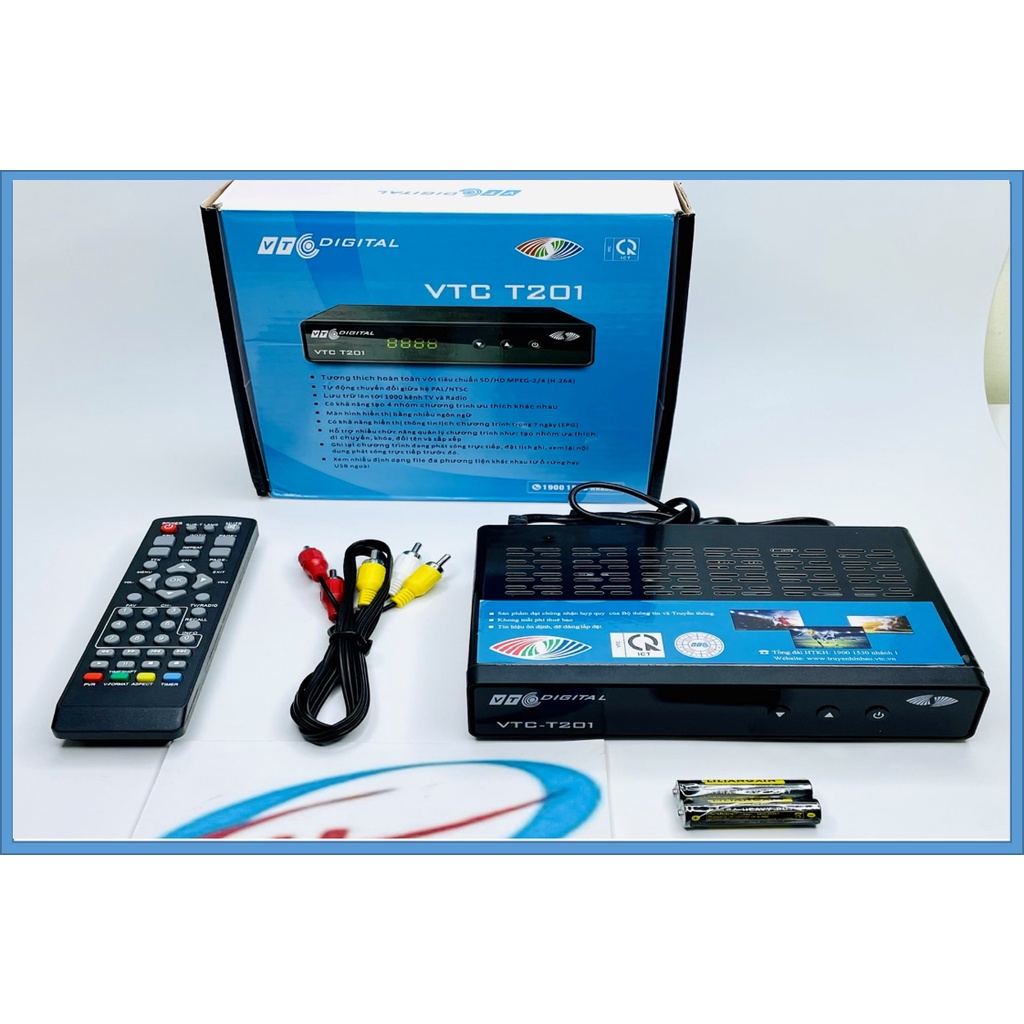 Đầu Thu DVB T2 VTC T201 T2HD Chính Hãng -Truyền Hình Số Mặt Đất DVB-T2 ...