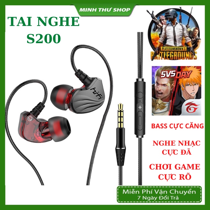 Tai Nghe Nhét Tai HiFi S2000 Pro Super Bass Chống Ồn Cực Tốt,Âm Thanh ...