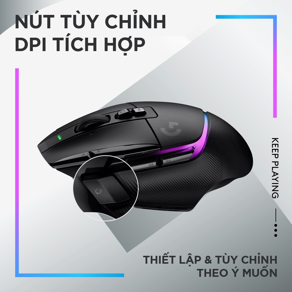 Chuột gaming không dây Logitech G G502 X PLUS LIGHTSPEED LIGHTFORCE ...