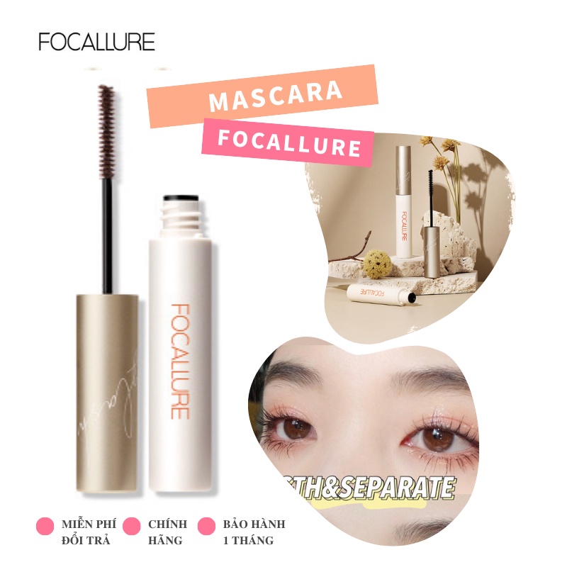 Mascara FOCALLURE giúp chuốt lông mi dài cong và đều kích thước đầu cọ ...