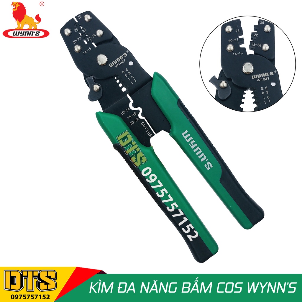 Kìm bấm cos đa năng 4 trong 1 WYNN'S W1047, chuyên dụng bấm cos ghim ...