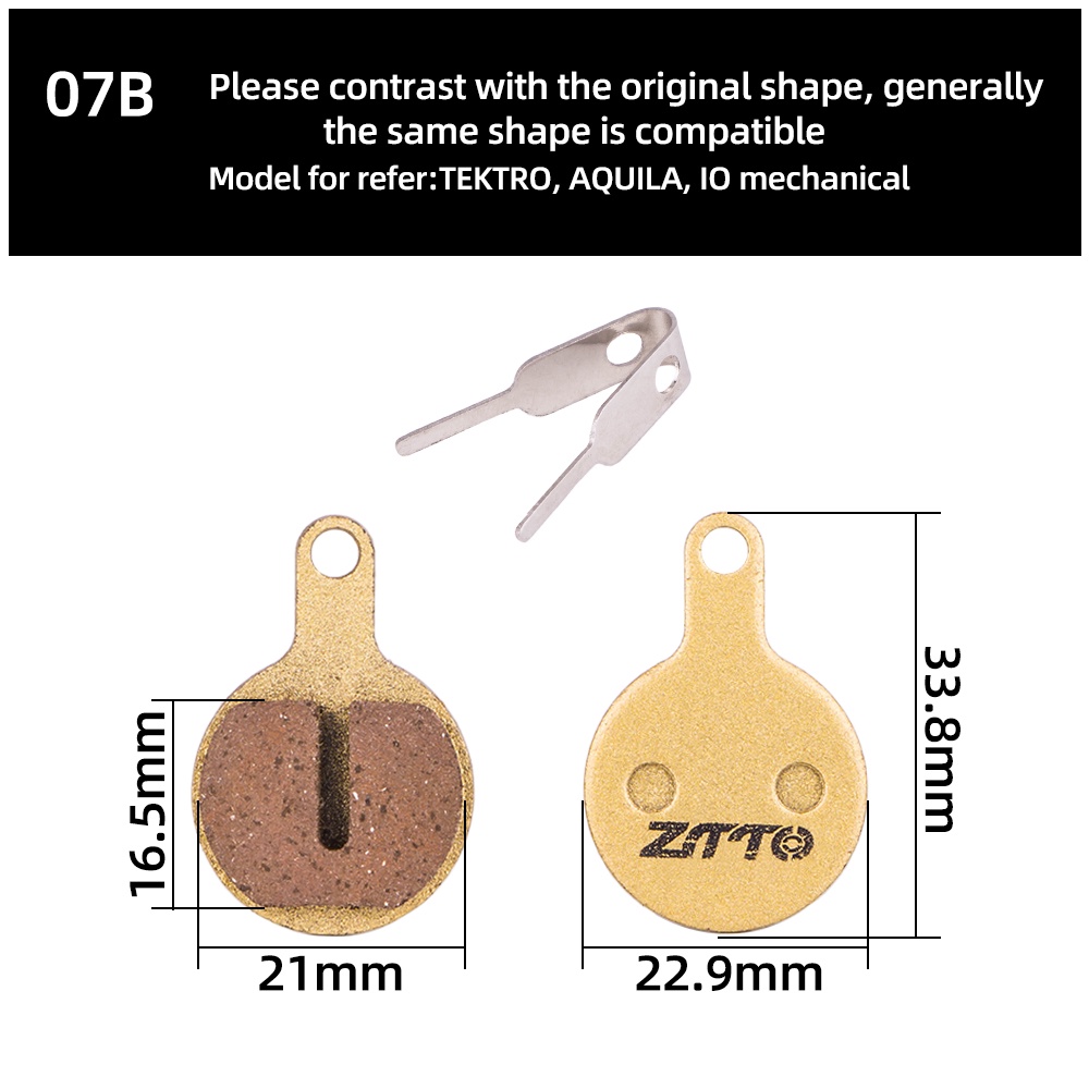 [Mã CLS2403F giảm 30k đơn 150k] Cặp má phanh kim loại ZTTO cho MT200 ...